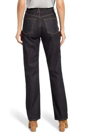 SLVRLAKE London High-rise Straight Leg Jeans - Empty Sky