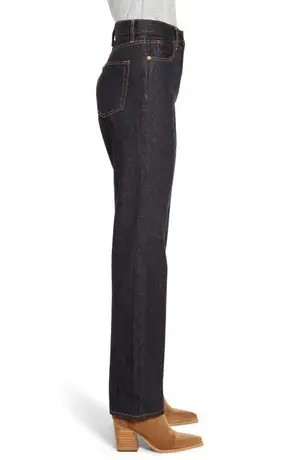 SLVRLAKE London High-rise Straight Leg Jeans - Empty Sky