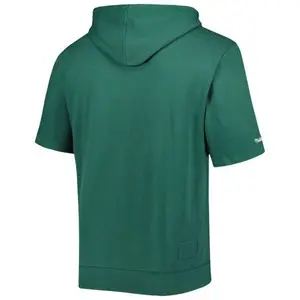 Mitchell & Ness Bay Packers Washed Short Sleeve Pullover Hoodie