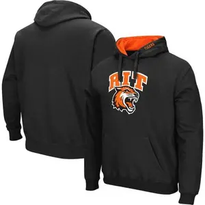 COLOSSEUM Rochester Institute Of Technology Tigers Arch & Logo 3.0 Pullover Hoodie - Black