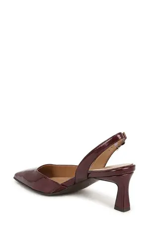 Naturalizer Dalary Slingback Pumps - Cranberry Patent Faux Leather
