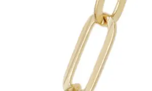 Argento Vivo Paper Clip Chain Necklace - Gold