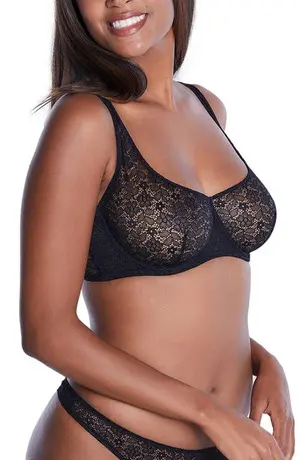 JOURNELLE Alix Underwire Demi Bra - Noir
