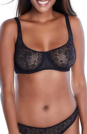 JOURNELLE Alix Underwire Demi Bra - Noir