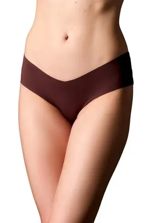 JOURNELLE Estelle Lace Hipster Briefs Chocolat