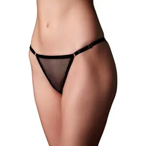 JOURNELLE Odette Mesh Thong - Noir