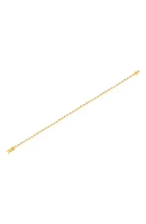 Ef Collection Diamond Eternity Bracelet - 14k Yellow Gold