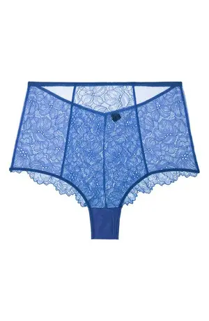 JOURNELLE Lexi Lace High Waist Bikini - Lapis