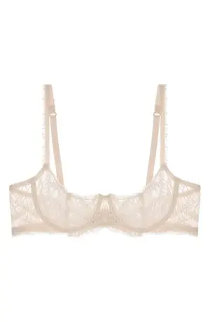 JOURNELLE Loulou Lace Underwire Balconette Bra - Blanc