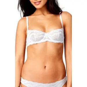 JOURNELLE Loulou Lace Underwire Balconette Bra - Sky