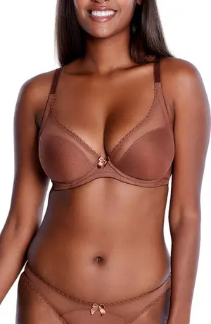 JOURNELLE Victoire Plunge Underwire Bra - Cannelle