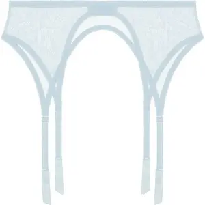 JOURNELLE JOURNELLE Odette Classic Mesh Suspender Belt Sky