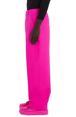 Valentino Garavani Relaxed Virgin Wool & Silk Trousers