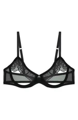 JOURNELLE Odette Open Cup Underwire Bra - Noir