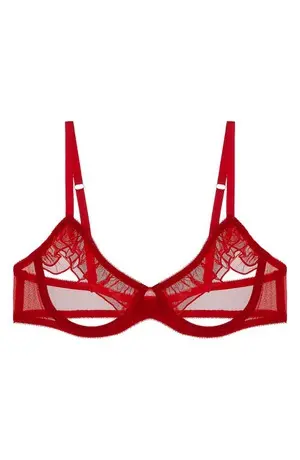 JOURNELLE Odette Open Cup Underwire Bra - Scarlet