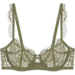 JOURNELLE Isabel Lace Underwire Balconette Bra Picholine