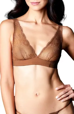 JOURNELLE Sapna Plunge Bralette Carmel