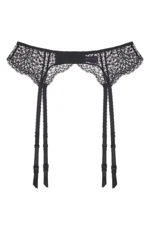 JOURNELLE Allegra Suspender Belt - Noir