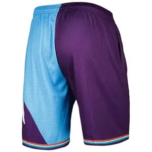 Mitchell & Ness Purple Utah Jazz Hardwood Classics 1996 Split Swingman Shorts