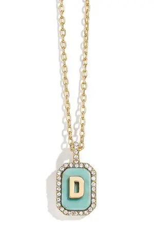 Baublebar BaubleBar Initial Pendant Necklace Turquoise-d