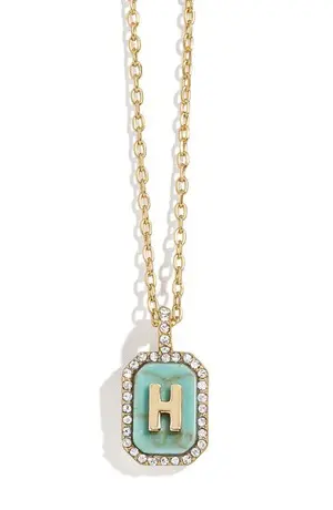 Baublebar BaubleBar Initial Pendant Necklace Turquoise-h