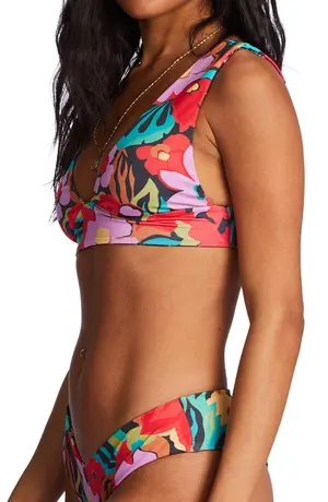 BILLABONG Islands Away Reversible Plunge Bikini Top