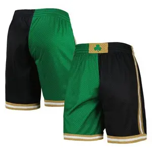 Mitchell & Ness Boston Celtics Hardwood Classics 2007 Split Swingman Shorts - Kelly Green