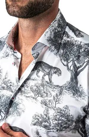 MACEOO Fibonacci Regular Fit Kingdom Button-up Shirt