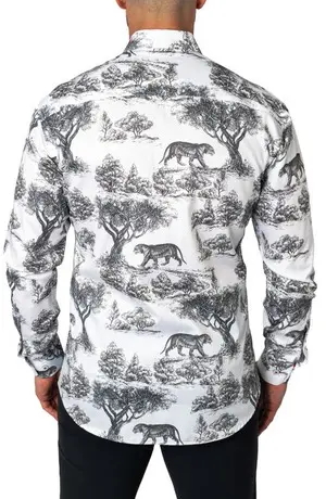 MACEOO Fibonacci Regular Fit Kingdom Button-up Shirt