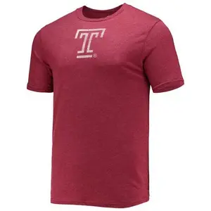 CONCEPTS SPORT Heathered Charcoal/cherry Temple Owls Meter T-shirt & Pants Sleep Set