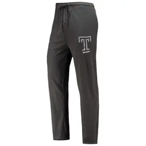 CONCEPTS SPORT Heathered Charcoal/cherry Temple Owls Meter T-shirt & Pants Sleep Set