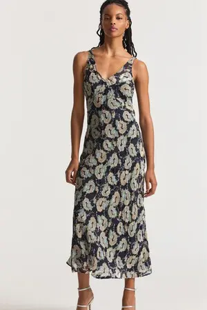 LoveShackFancy Iliana Slip Maxi Dress