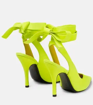 Attico Venus Leather Pumps - Yellow