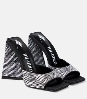 Attico Devon Crystal-embellished Mules
