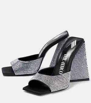 Attico Devon Crystal-embellished Mules