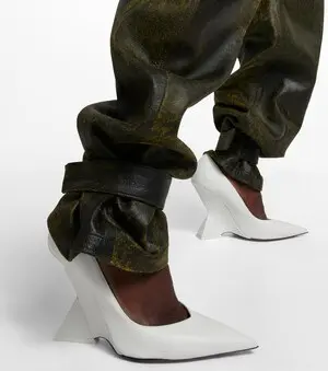 Attico Cheope Leather Pumps