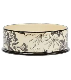 Gucci Herbarium Porcelain Dog Bowl - Multicoloured