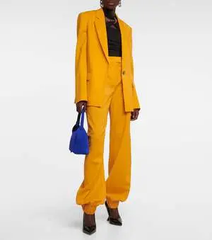 Attico Bianca Wool-blend Blazer - Orange