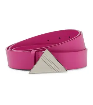 Attico Leather Belt - Pink