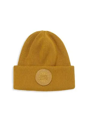 Canada Goose Arctic Wool Beanie Emblem Gold