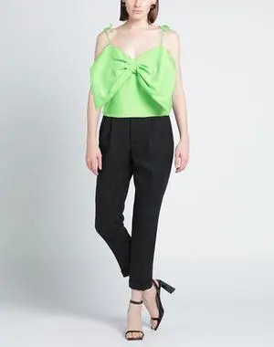 MSGM Bow-detailed Sleeveless Top - Green
