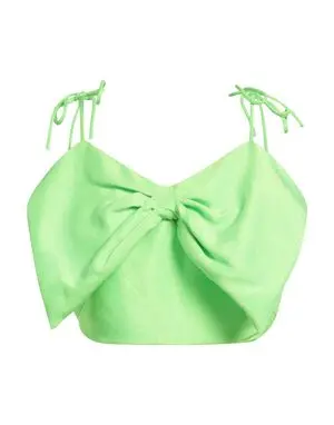 MSGM Bow-detailed Sleeveless Top - Green