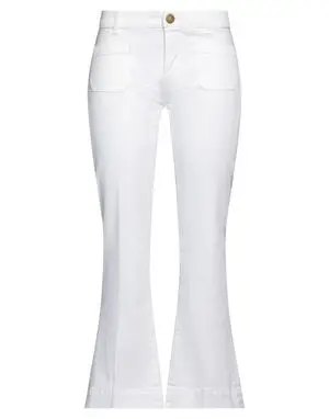 Seafarer Cotton-elastane Blend Flared Leg Pants - Ivory