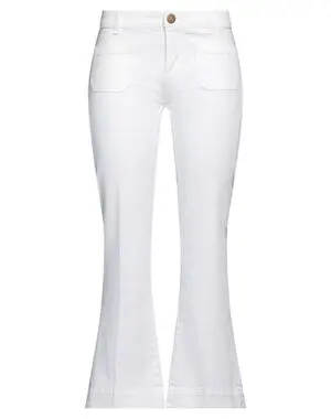 Seafarer Cotton-elastane Blend Flared Leg Pants - Ivory