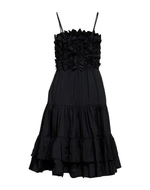 MSGM Flared Midi Dress - Black