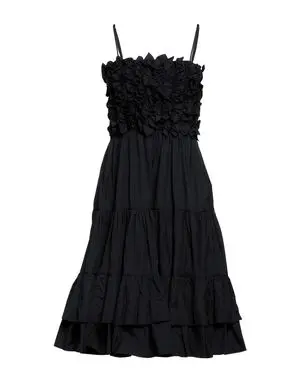 MSGM Flared Midi Dress - Black