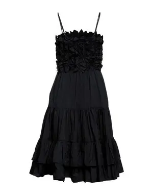 MSGM Flared Midi Dress - Black