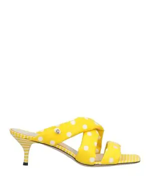 MANILA GRACE Polka-dot Sandals - Yellow