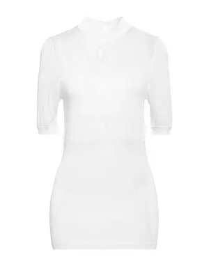 TRUSSARDI Turtleneck Viscose Top - White