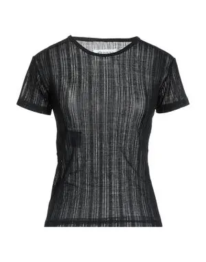 MAISON MARGIELA Knitted Short Sleeve Top - Black